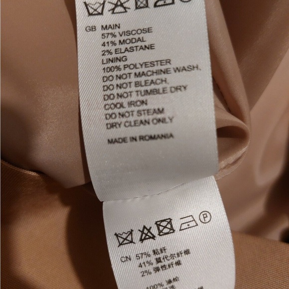 Reiss | Dresses | Reiss Shola Camel Tan Bandage Sheath Dress As Worn By ...